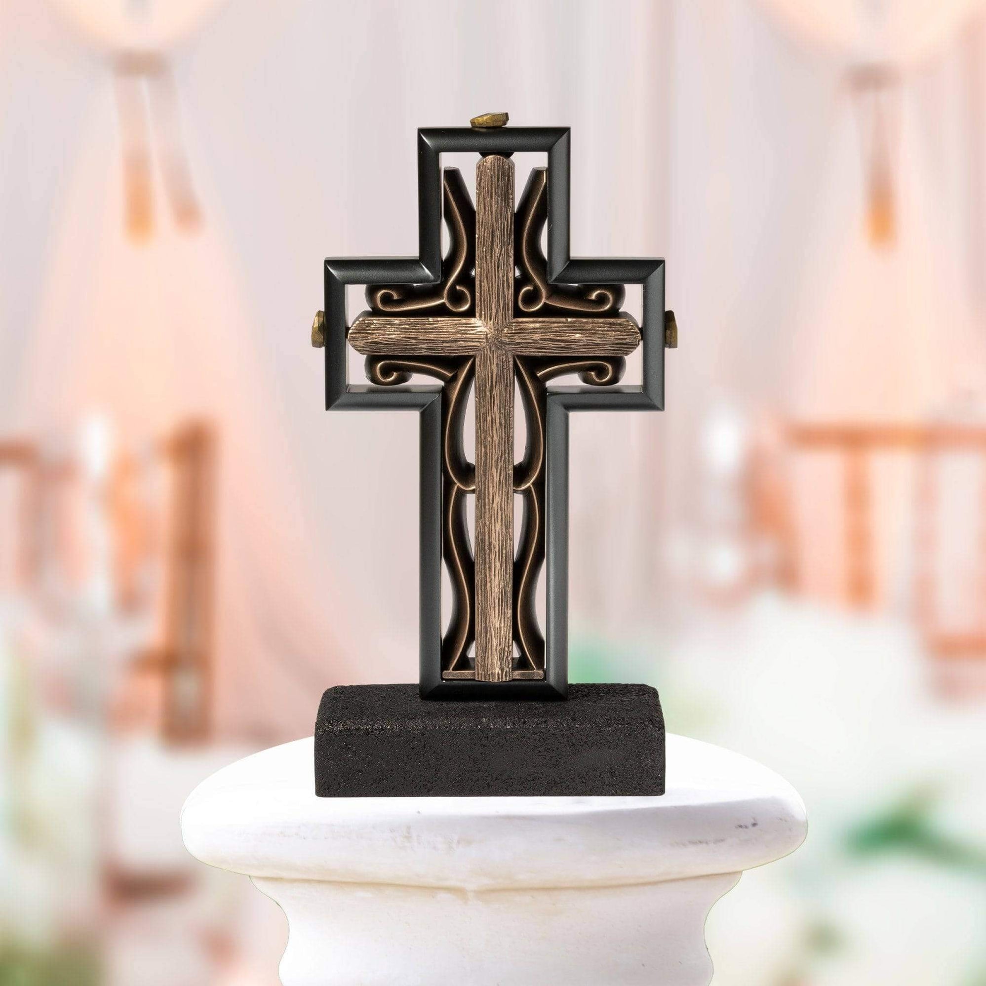 Coal Black Wooden Cross – UnityCross