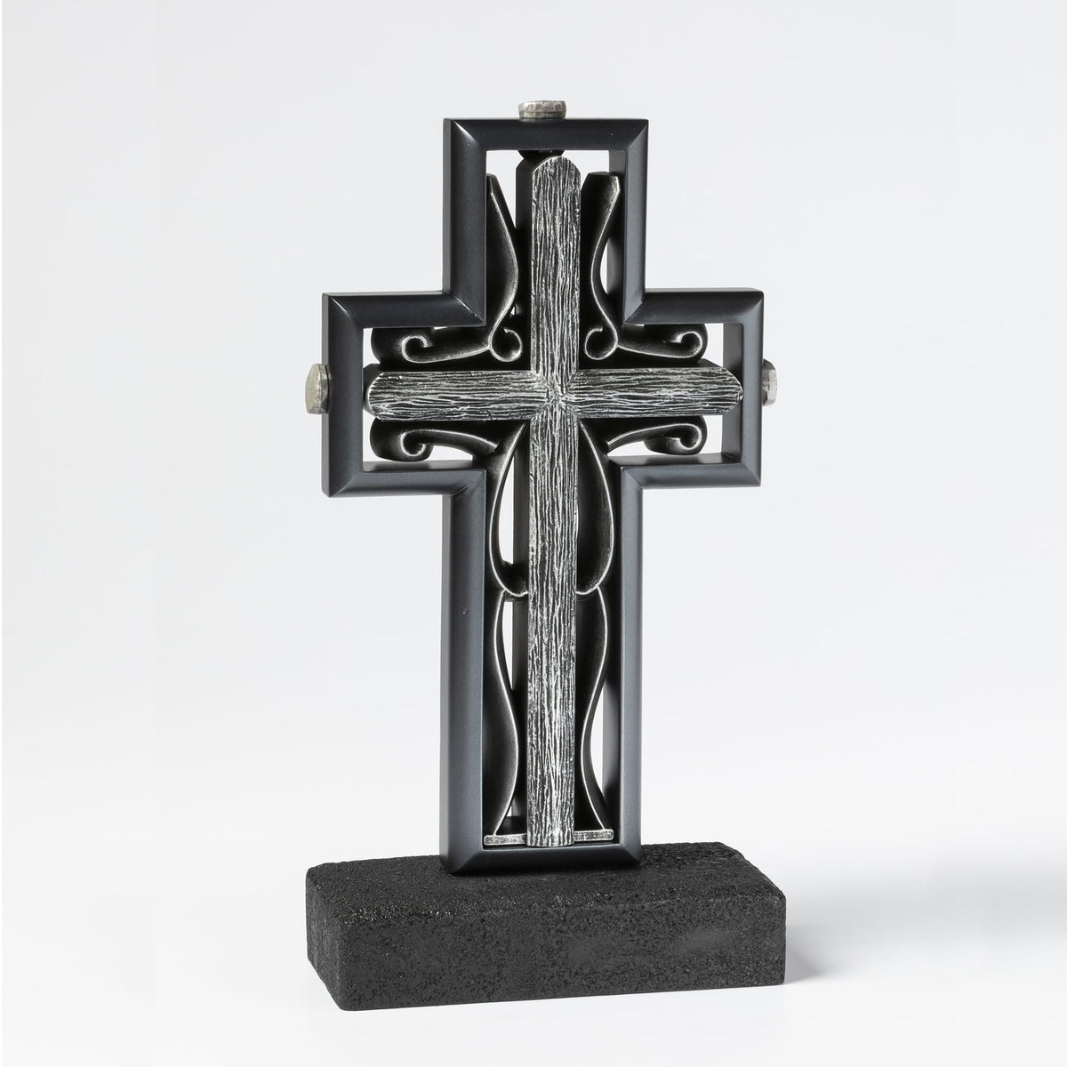 Coal Black Wooden Cross – UnityCross