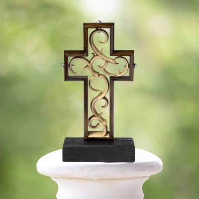 Vintage Cross Decor - Umber & Ivory Finish – UnityCross